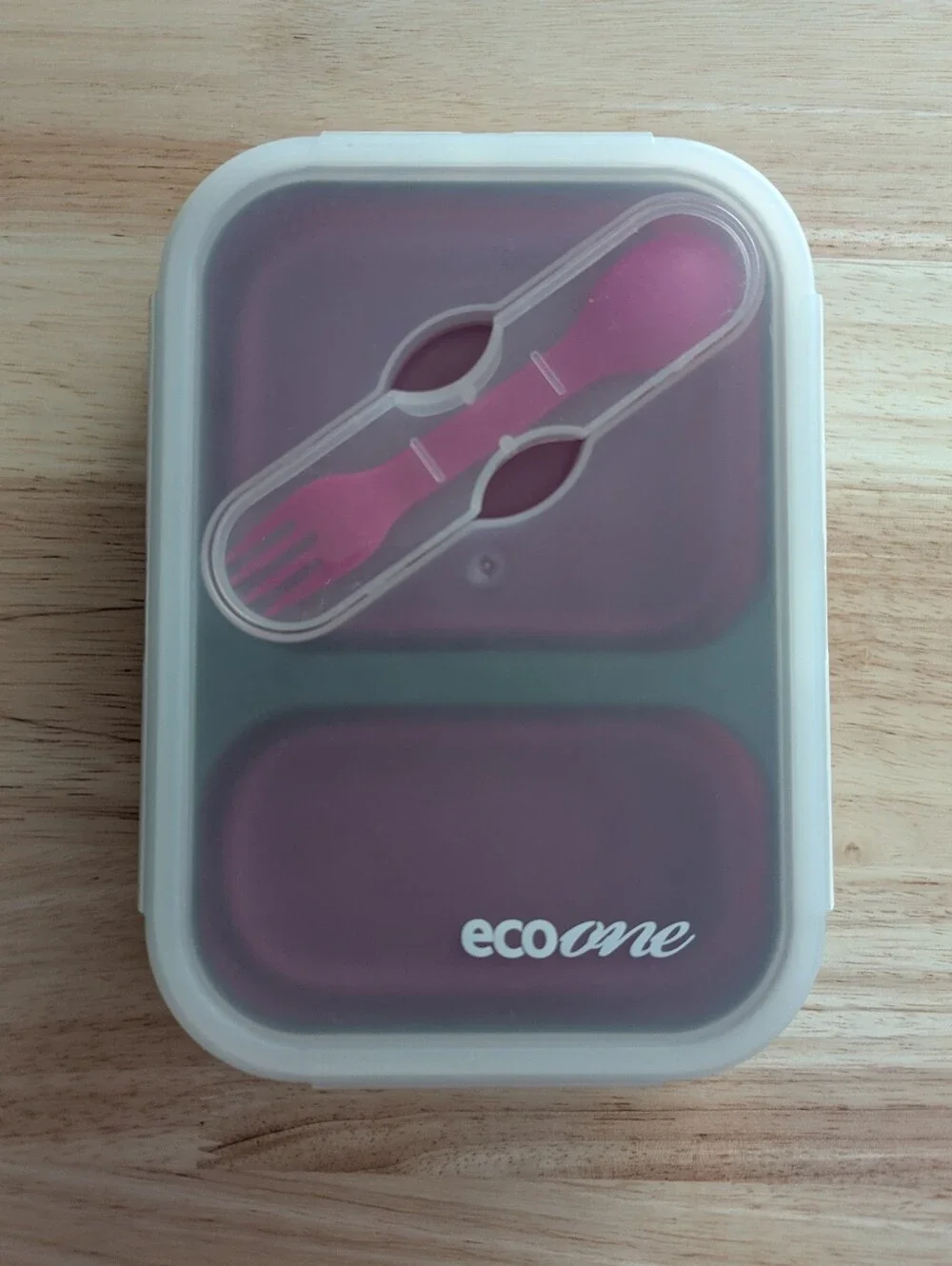 Bento Box | Kitchen | Bento Box Eco One Silicone Lunch Box With Spork ...